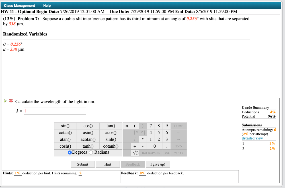 Solved Class Management | Help HW 11 - Optional Begin Date: | Chegg.com