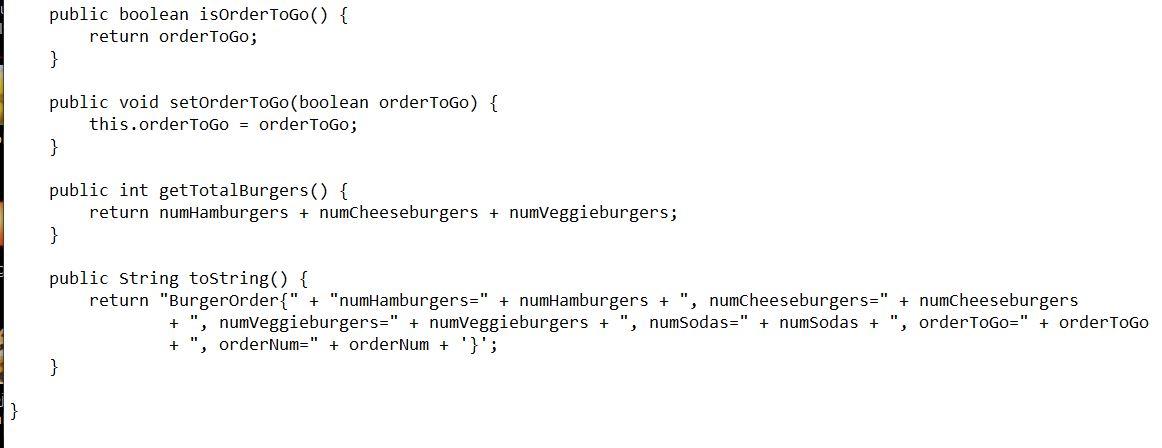 Solved In this part we want to change the way our ordering | Chegg.com