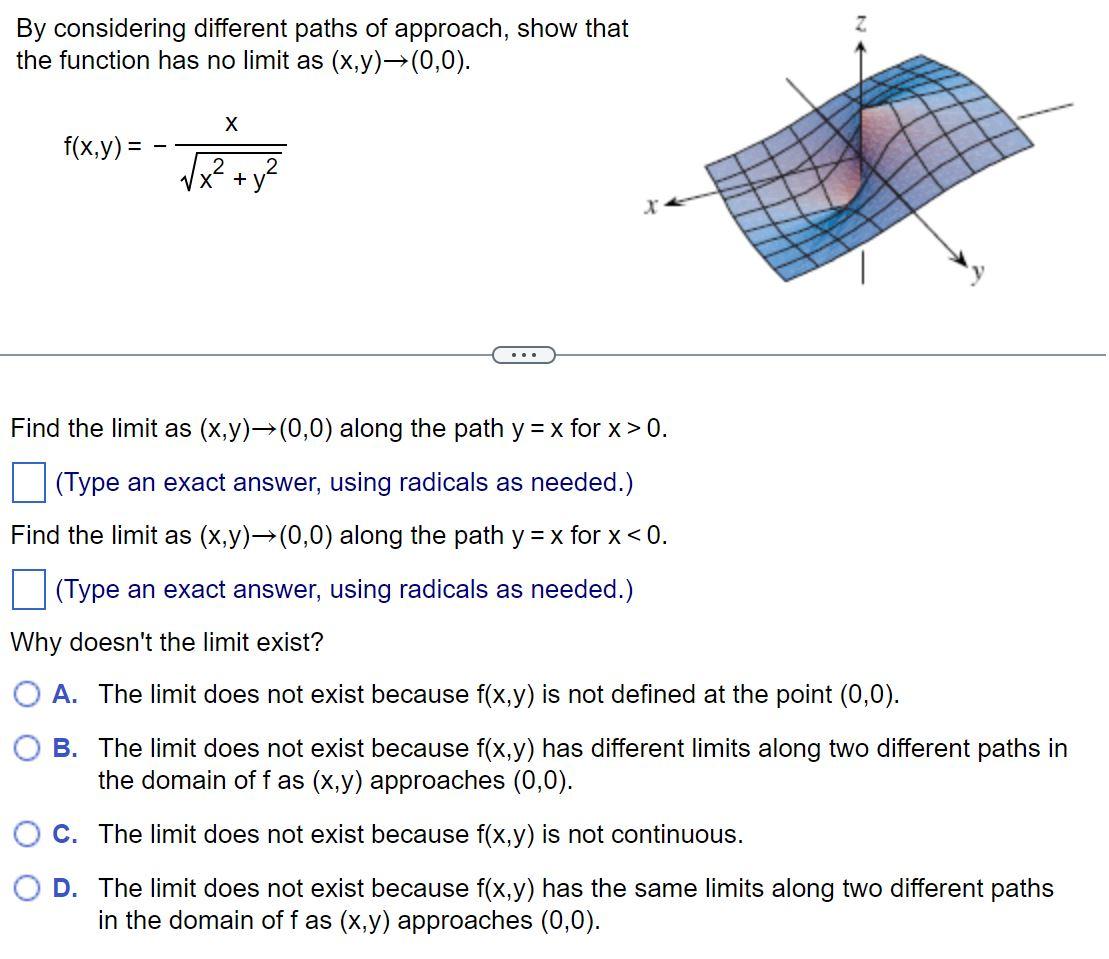 Solved By considering different paths of approach, show tha | Chegg.com