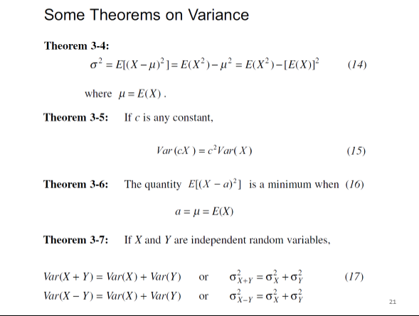 7) Starting from the definition of variance on slide | Chegg.com