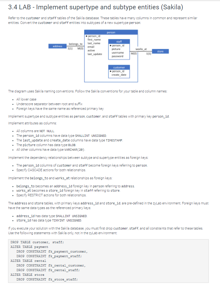 Solved Fix my code: -- Your CREATE TABLE statements go | Chegg.com