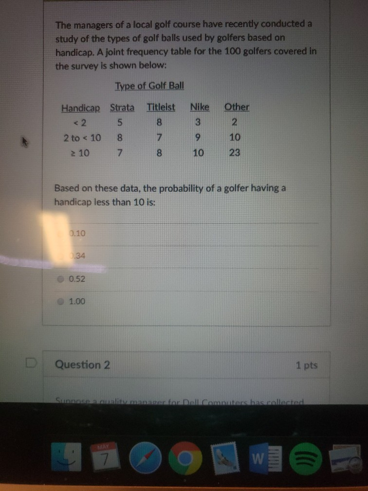 Solved The managers of a local golf course have recently | Chegg.com