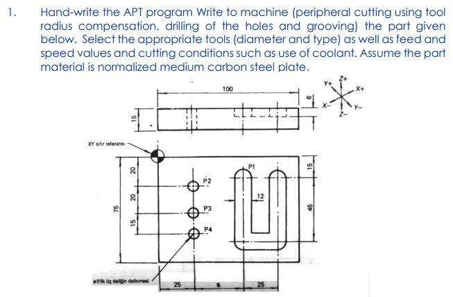 Solved 1. Hand-write the APT program Write to machine | Chegg.com Solved 1. Hand-write the APT program Write to machine | Chegg.com