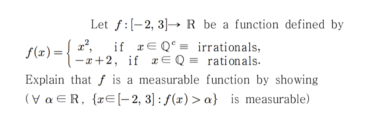 Solved Let f:[−2,3]→R be a function defined by f(x)={x2, if | Chegg.com