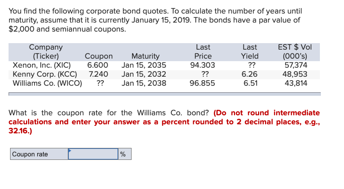 Solved You find the following corporate bond quotes. To | Chegg.com