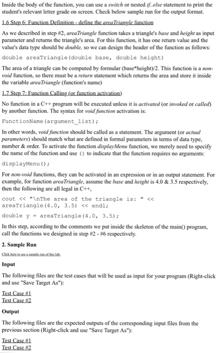 Solved Learn To Declare Andcreate Void And Non Void Functions