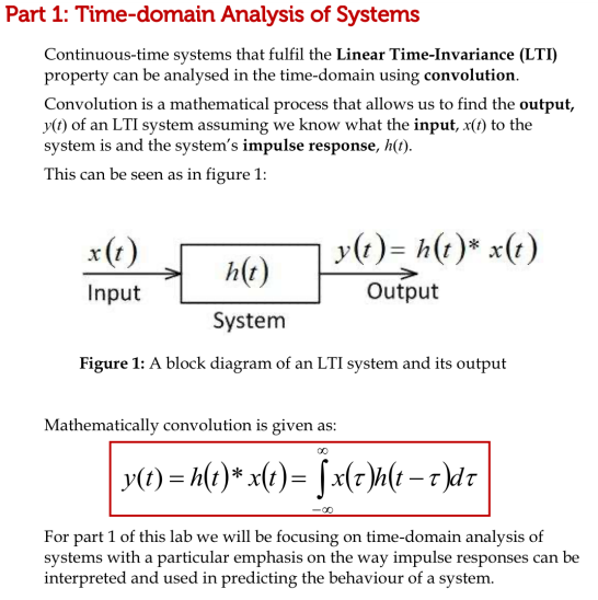 Solved Part 1: Time-domain Analysis of Systems | Chegg.com