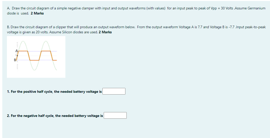 Solved A. Draw the circuit diagram of a simple negative | Chegg.com