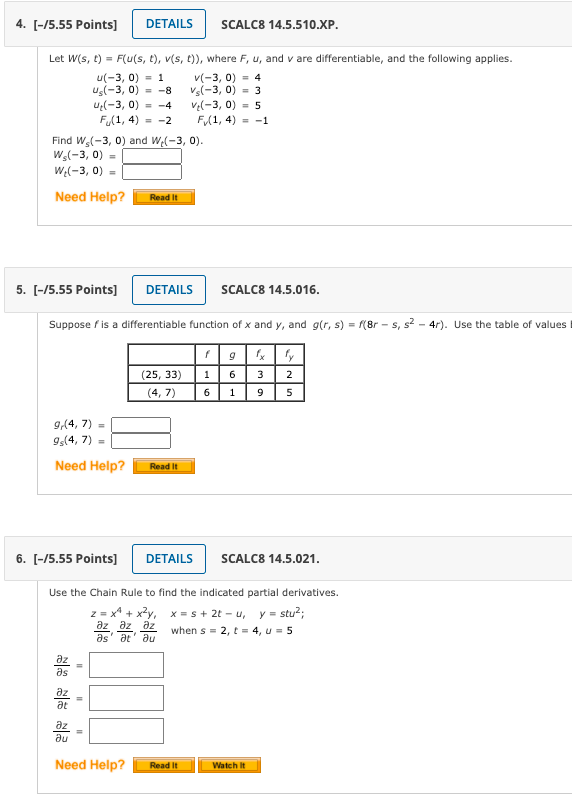 Solved 4. [-15.55 Points) DETAILS SCALC8 14.5.510.XP. Let | Chegg.com