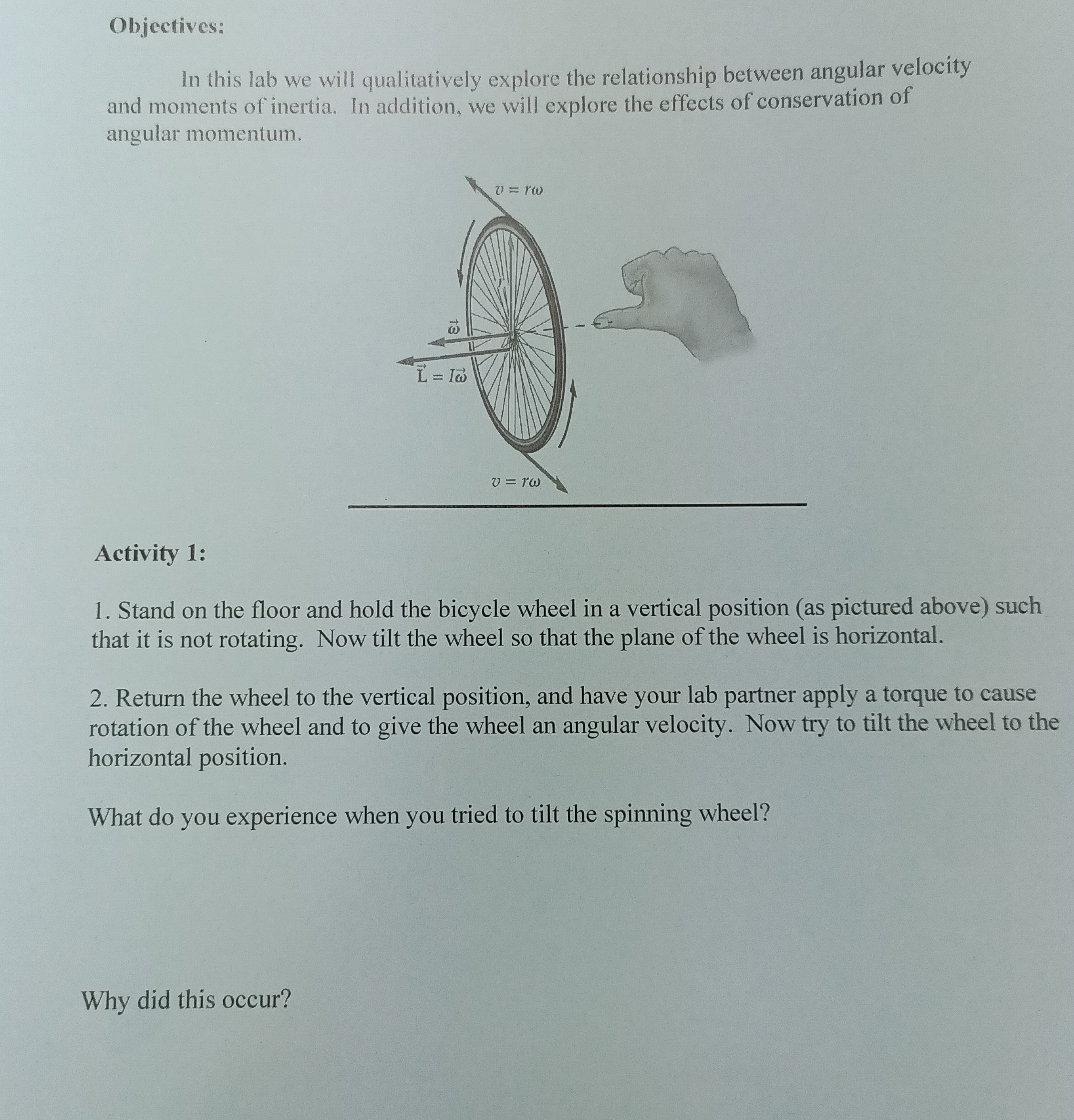 Solved Objectives: In this lab we will qualitatively explore | Chegg.com