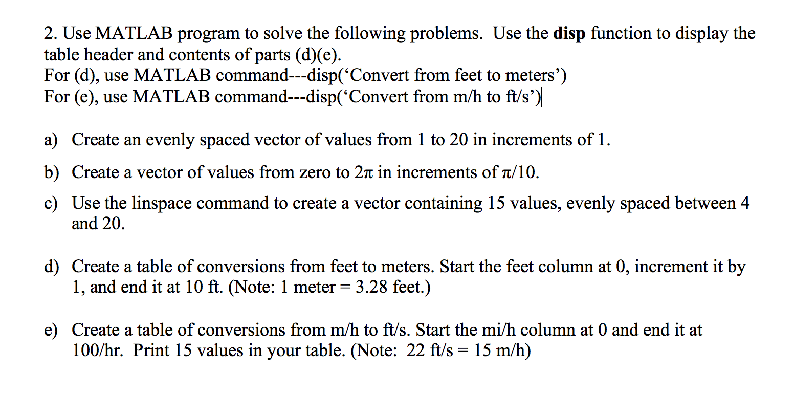Solved engineering problem solving use octave for this | Chegg.com