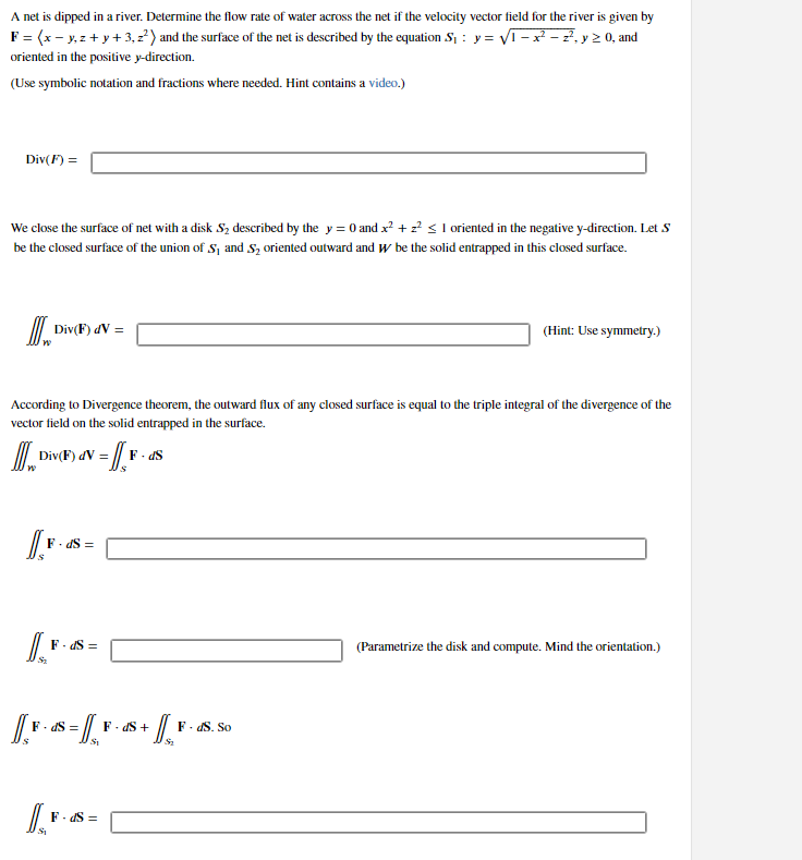 Solved A net is dipped in a river. Determine the flow rate | Chegg.com