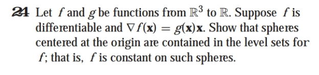 Solved 21 Let f and g be functions from R3 to R. Suppose fis | Chegg.com