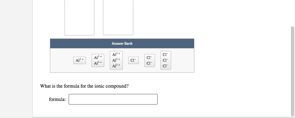 Solved Determine the number of Al3+ and C- ions required to | Chegg.com