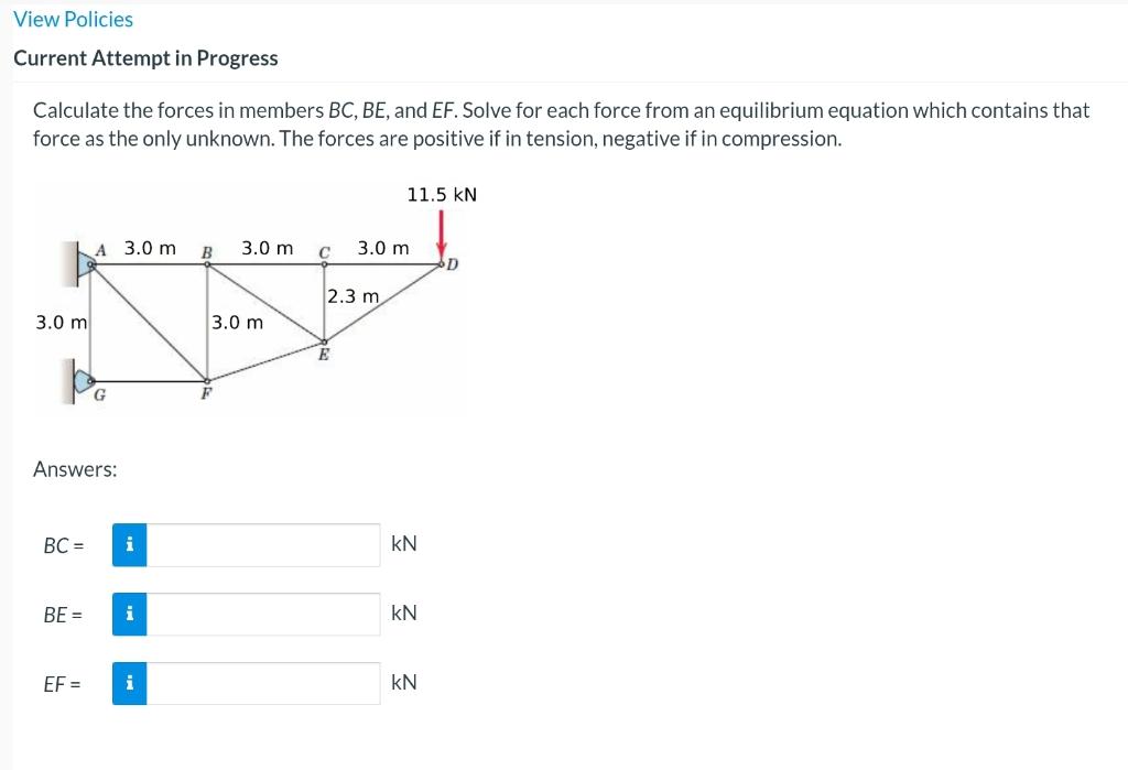 Solved View Policies Current Attempt in Progress Calculate | Chegg.com