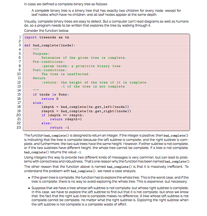 PYTHON 3 Tupling binary trees **Be sure to include | Chegg.com