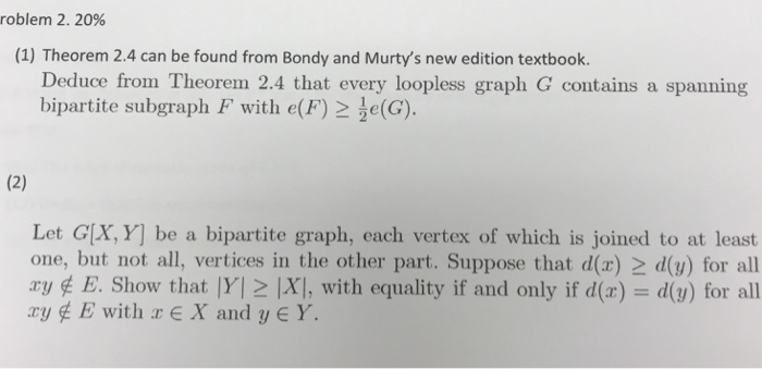 Solved Using this Theorem 2.4 (Here is the Theorem) | Chegg.com Solved Using this Theorem 2.4 (Here is the Theorem) | Chegg.com