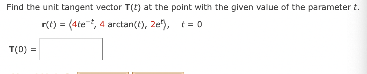 Solved Find the unit tangent vector T(t) at the point with | Chegg.com
