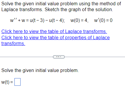 Solved Solve the given initial value problem using the | Chegg.com