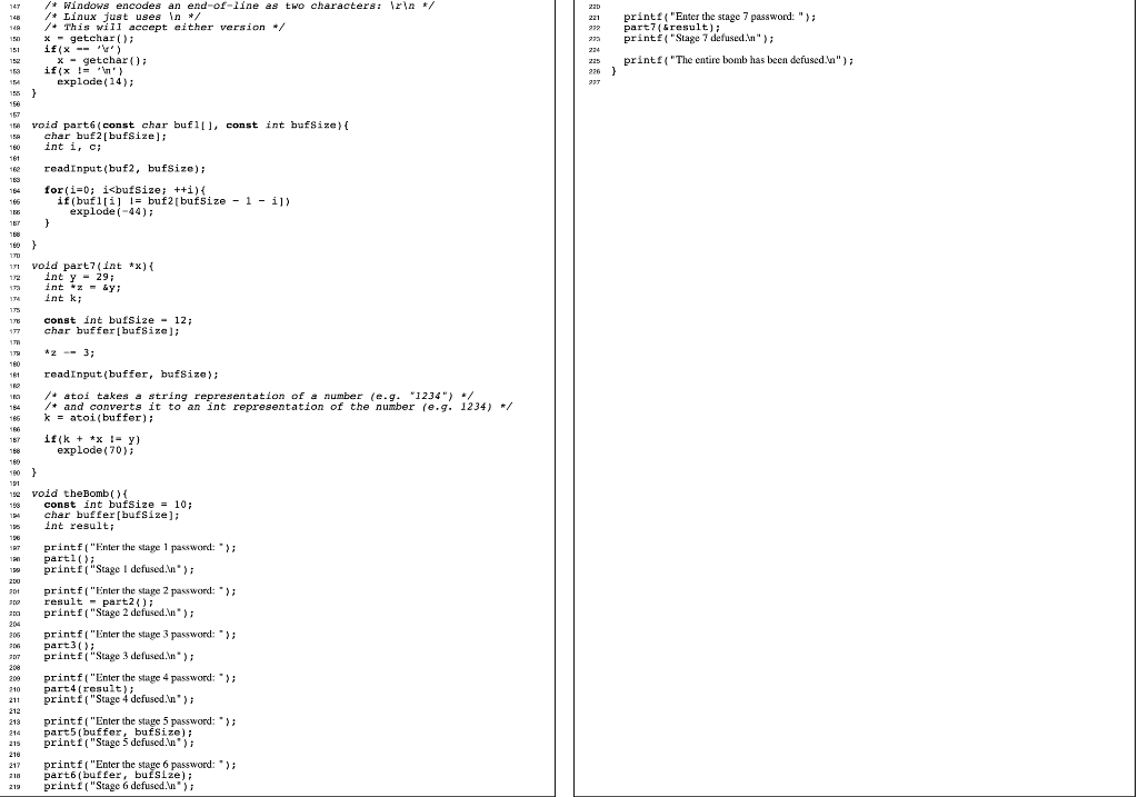 Need help finding the passwords to part 5, 6, and 7, | Chegg.com