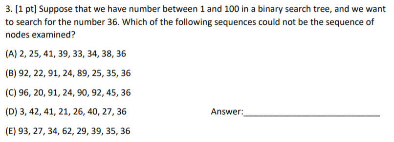 Solved Suppose that we have number between 1 and 100 in a | Chegg.com