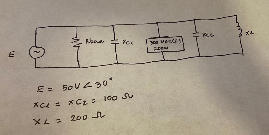 Solved 1)find the total number of watts, VAR, VA and Fp 2) | Chegg.com