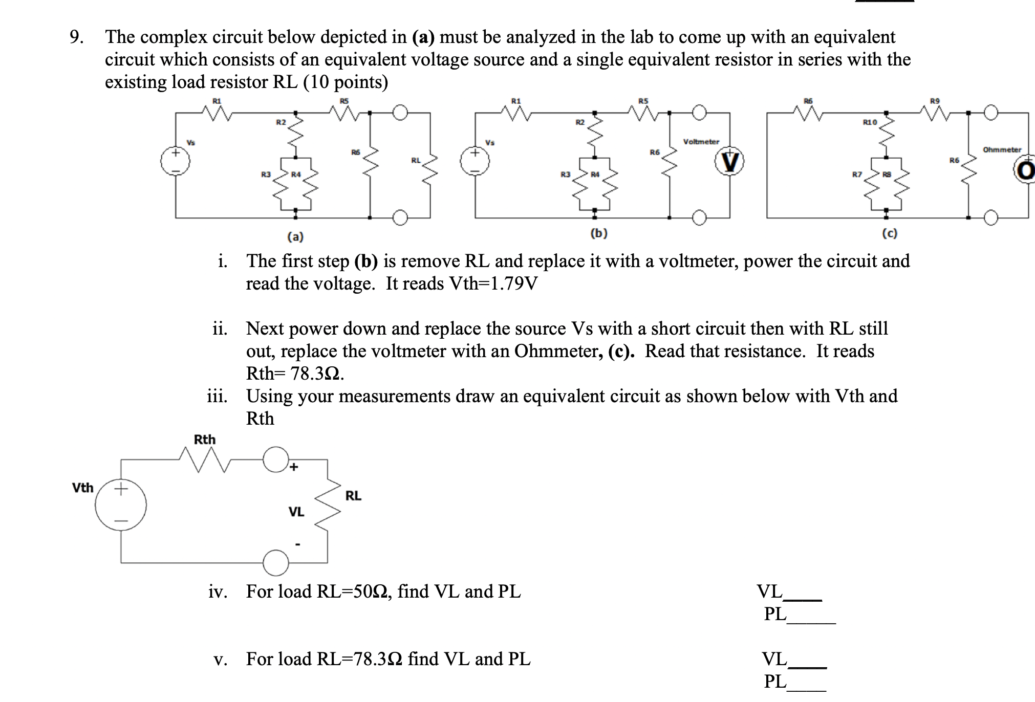 Solved The complex circuit below depicted in (a) must be | Chegg.com