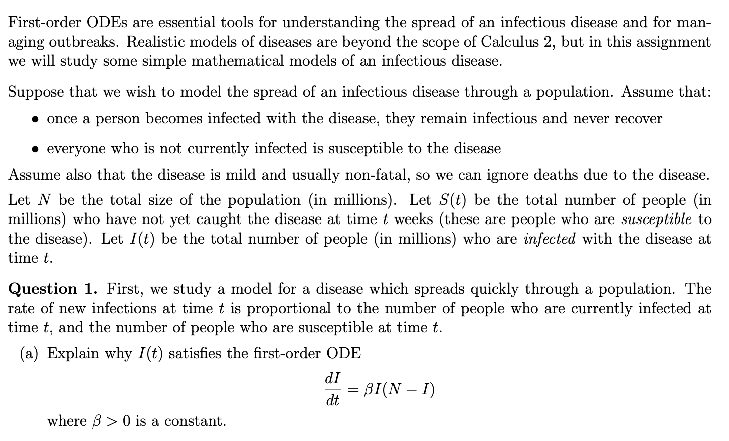 First-order ODEs are essential tools for | Chegg.com