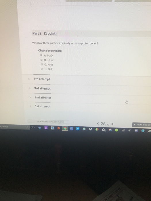 Solved 70% 04/14/18 Part 1 (1 point) See Periodic Table See | Chegg.com