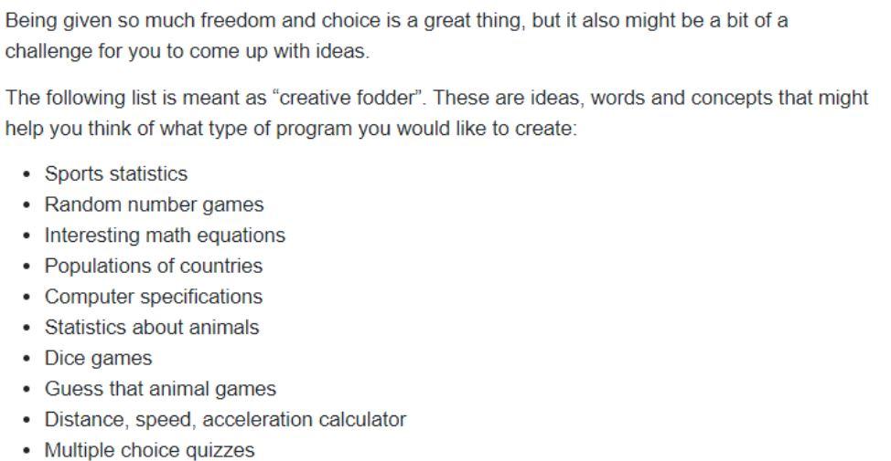 Solved Show What You Know Your task is to create a program | Chegg.com