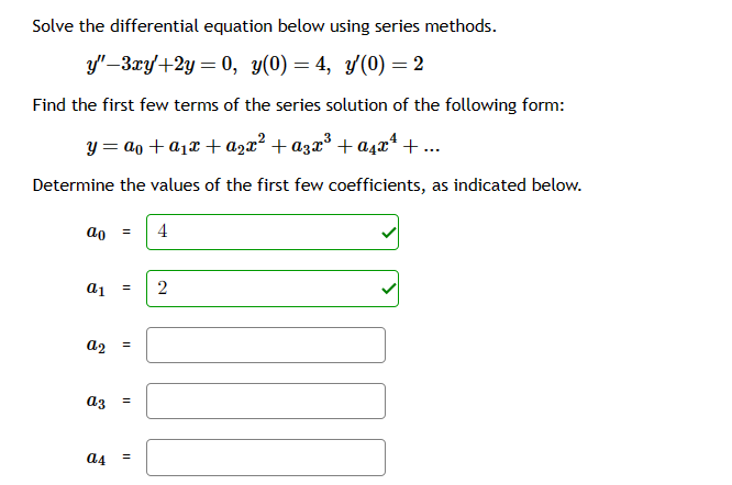 Solved Solve the differential equation below using series | Chegg.com
