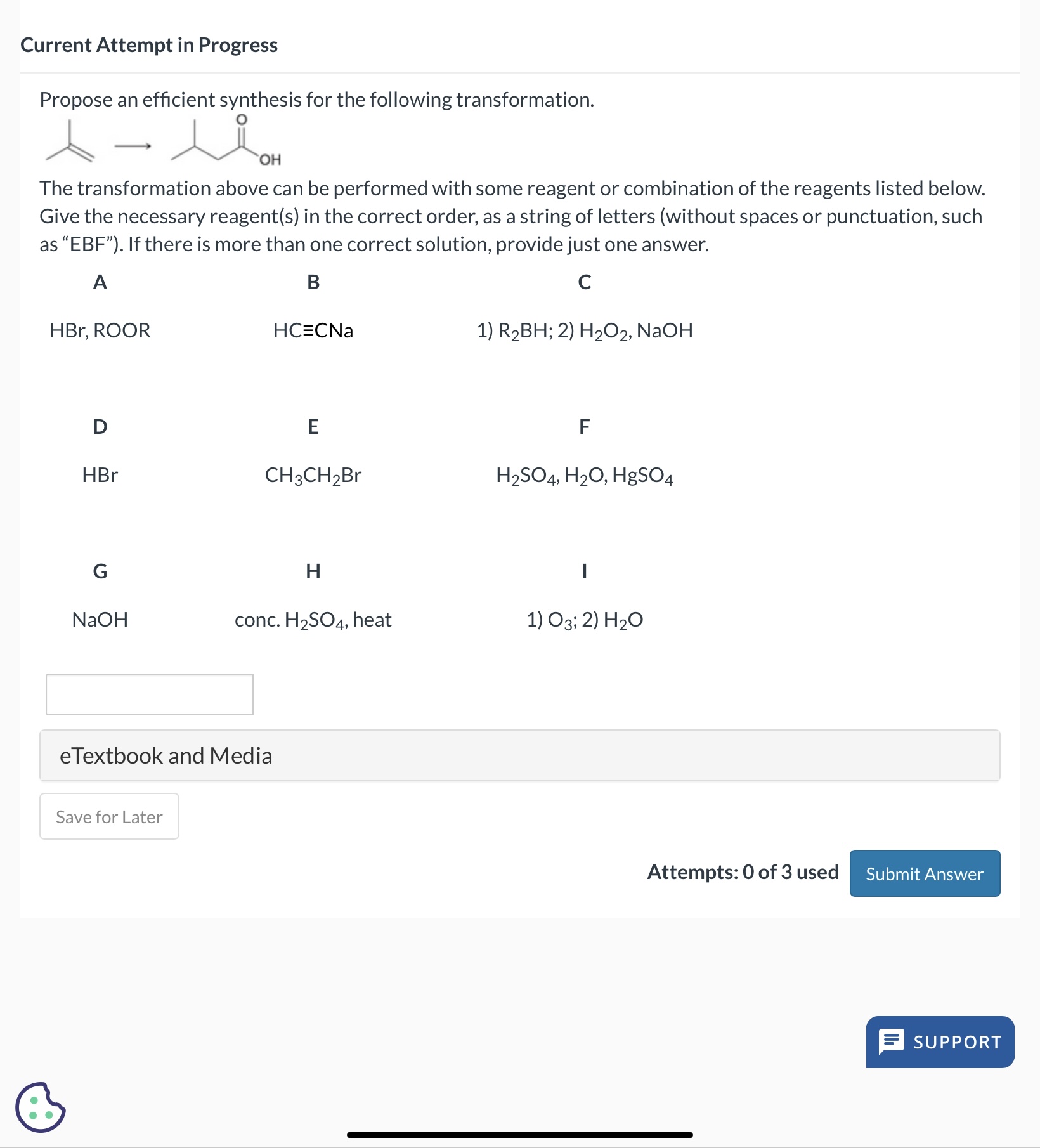 Solved Current Attempt in ProgressPronnce an efficient | Chegg.com