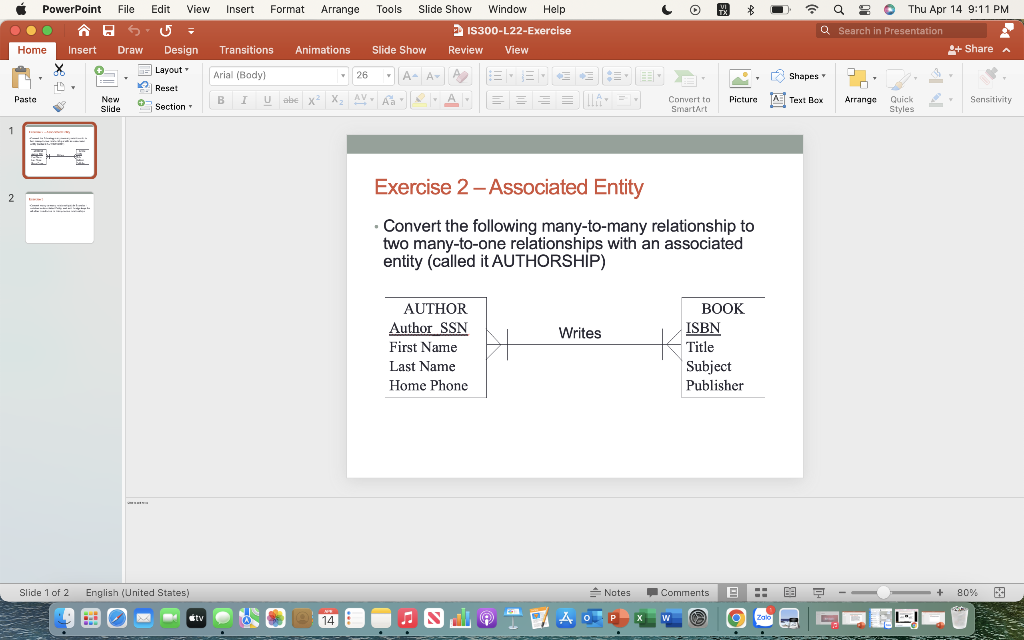 Solved File Edit View Insert Format Arrange © > a 8 Thu Apr | Chegg.com