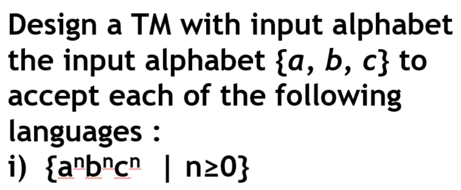 Solved Design a TM with input alphabet the input alphabet | Chegg.com