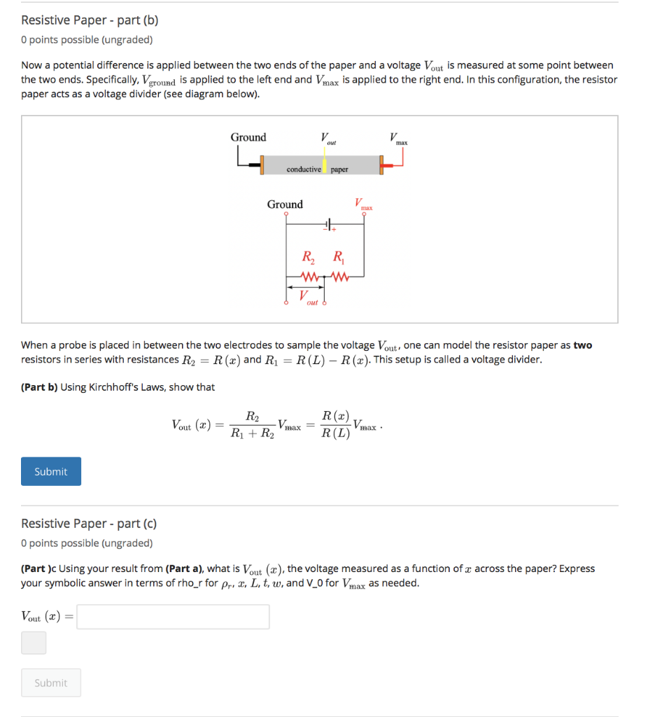 Solved Problem 5: Resistive Paper Bookmark this page | Chegg.com