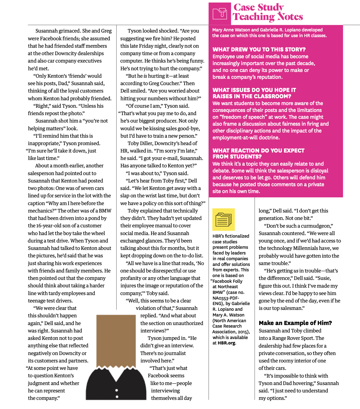 Solved Case Study Teaching Notes"I think you've got three," | Chegg.com