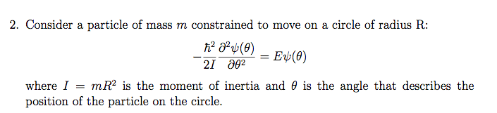 Solved 2. Consider a particle of mass m constrained to move | Chegg.com