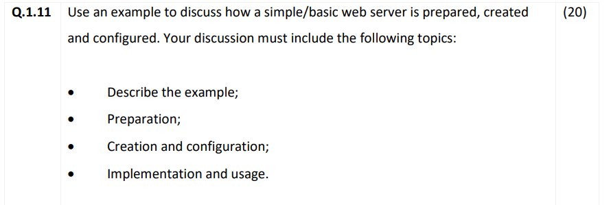 Solved 1.11 Use an example to discuss how a simple/basic web | Chegg.com