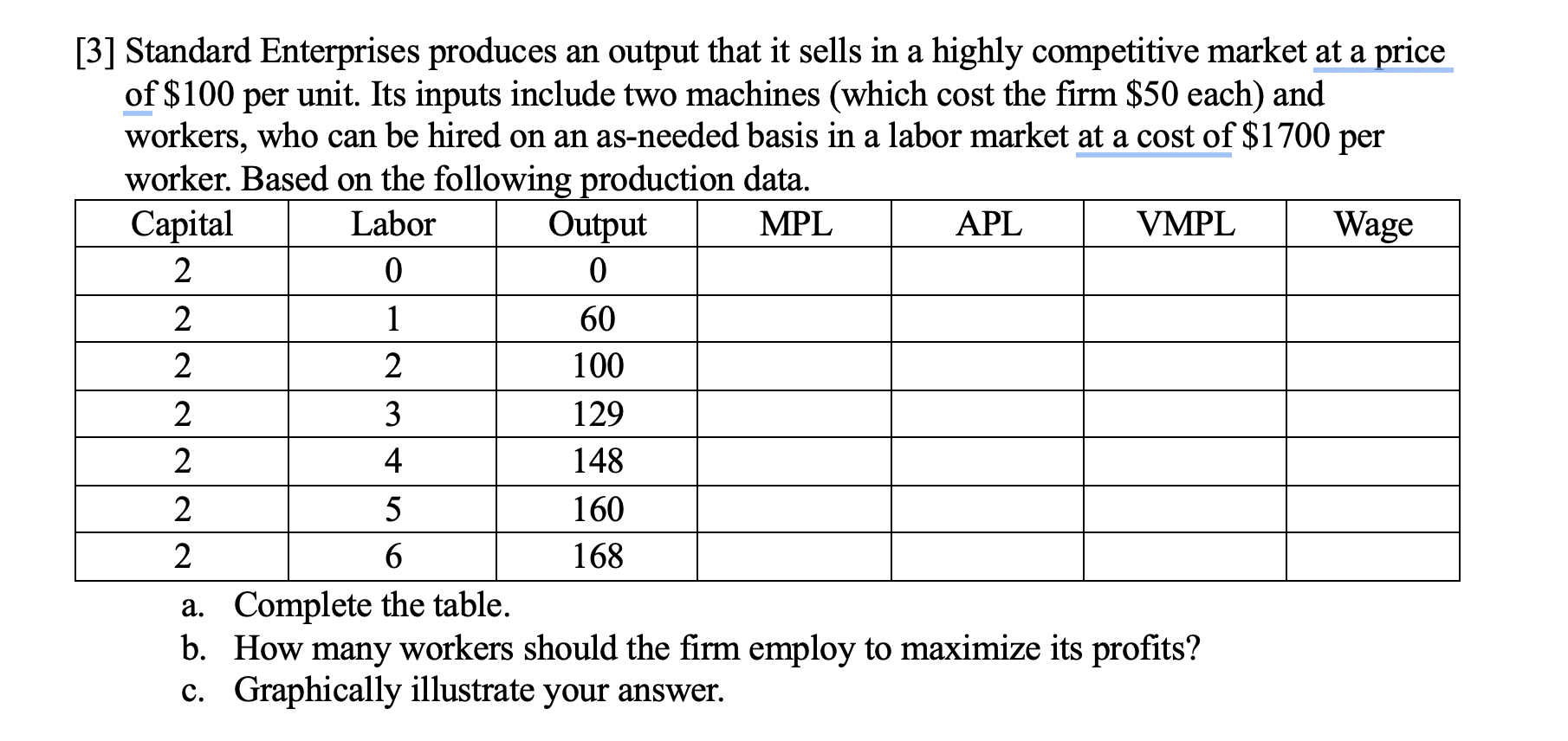 [3] ﻿Standard Enterprises produces an output that it | Chegg.com