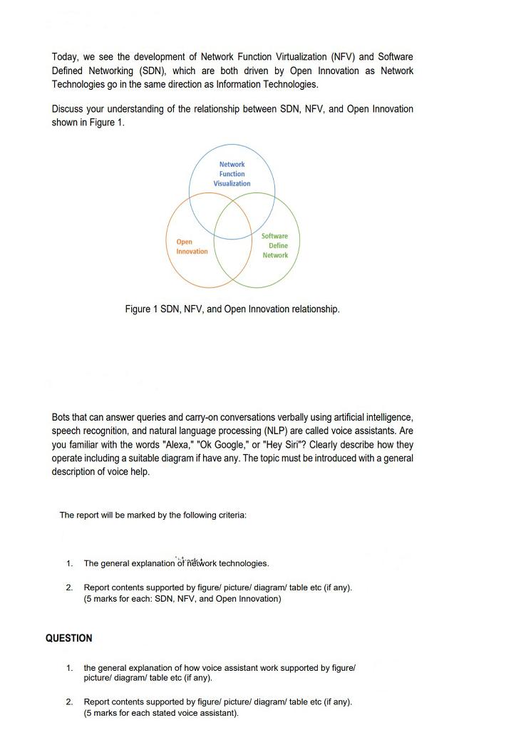 Solved QUESTION: 1. the general explanation of how voice | Chegg.com