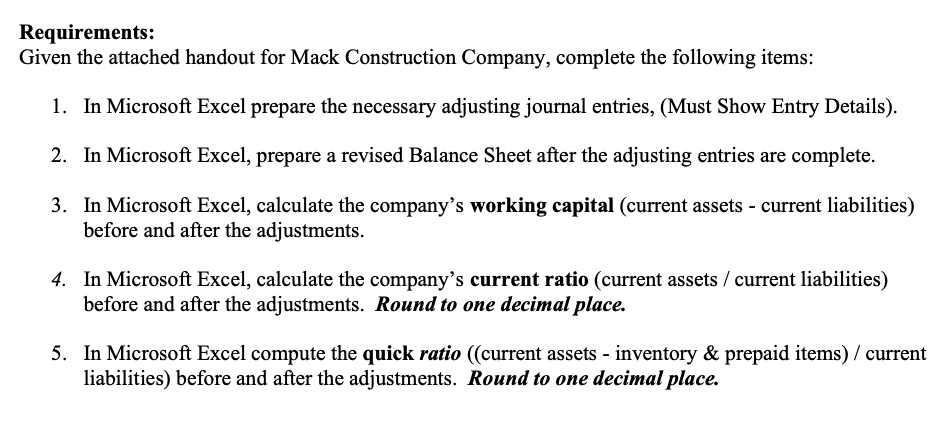 Solved Initial Balance Sheet - Practice Set 1 Mack | Chegg.com