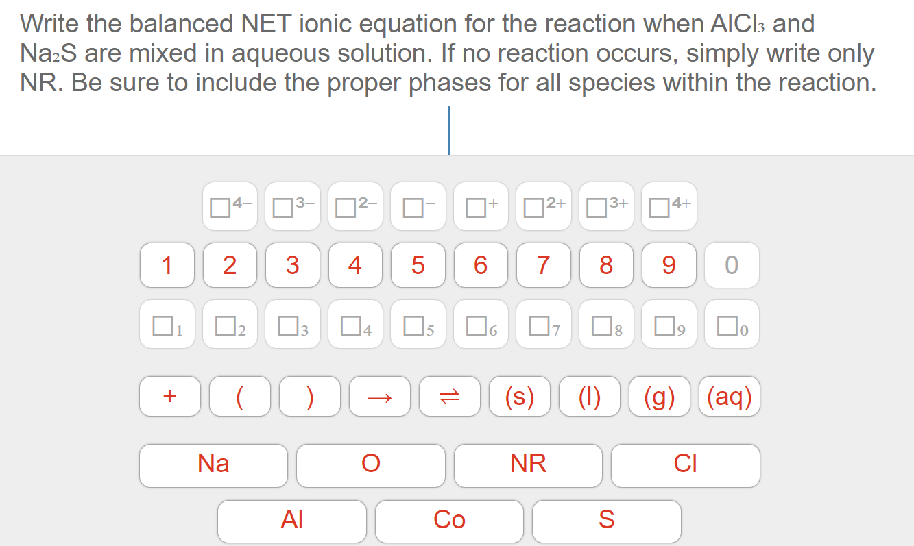 Solved Write the balanced NET ionic equation for the | Chegg.com