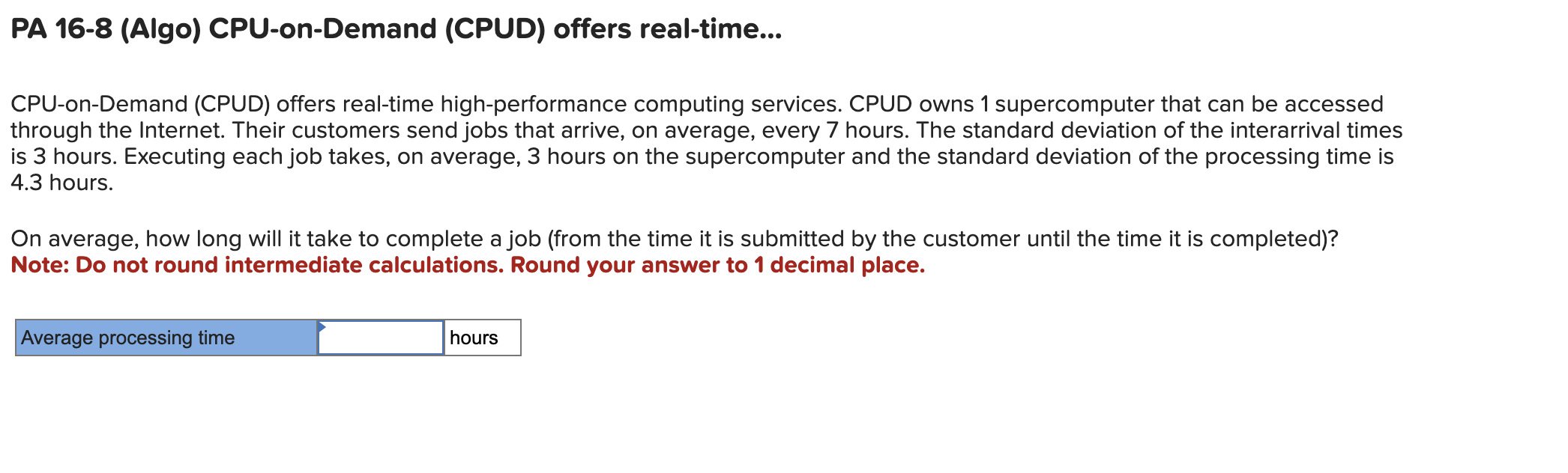 Solved CPU-on-Demand (CPUD) offers real-time | Chegg.com