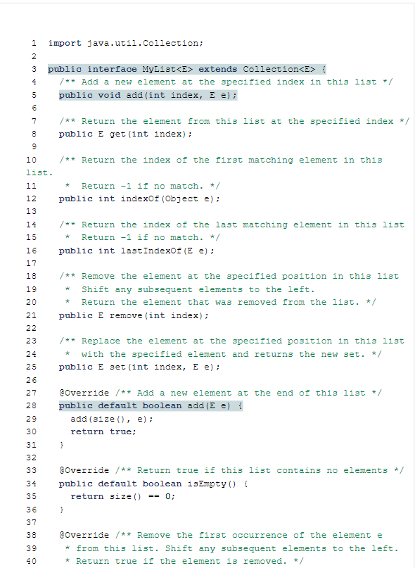 Solved Class Your NameList Description Program the complete | Chegg.com