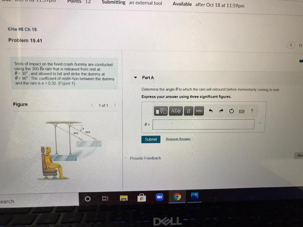 Solved Points 12 Submitting an external tool Available after | Chegg.com