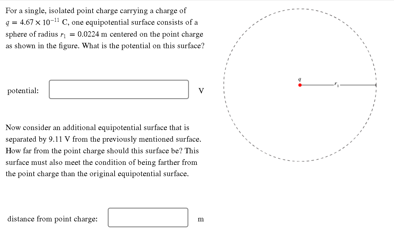 Solved For a single, isolated point charge carrying a charge | Chegg.com