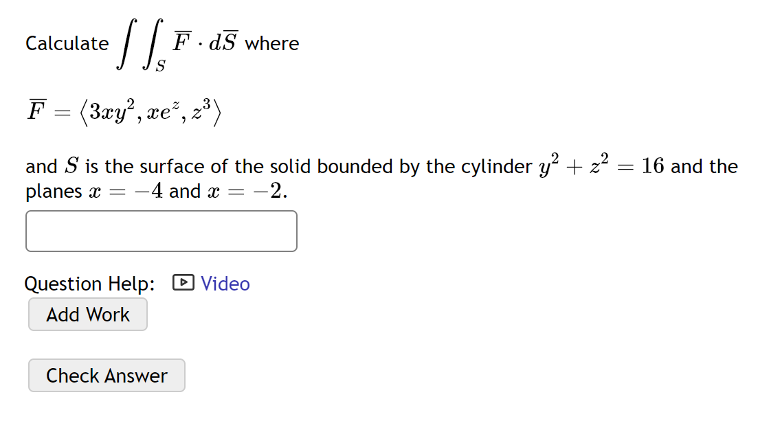 Solved Calculate \\( \\iint_{S} \\bar{F} \\cdot d \\bar{S} | Chegg.com