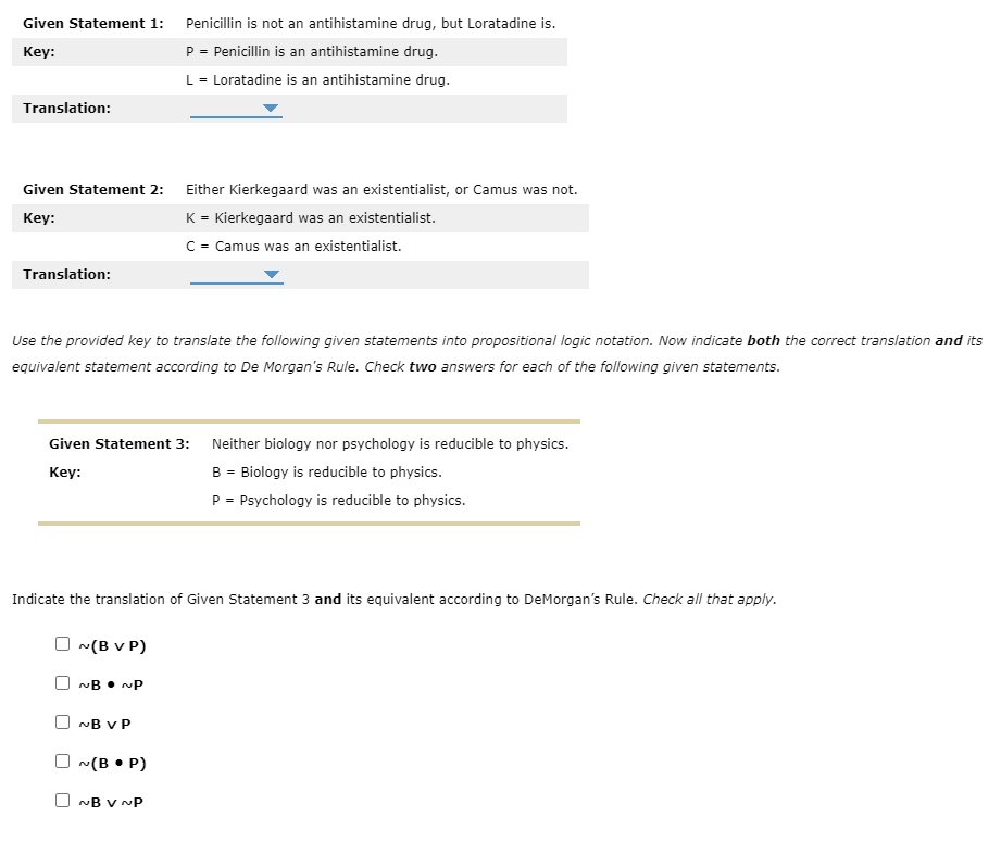 Solved Correctly Translating A Compound Statement Containing