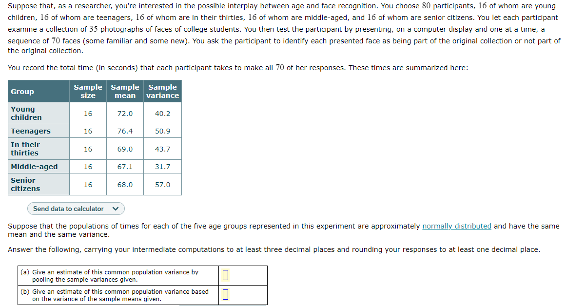 Solved Suppose that, as a researcher, you're interested in | Chegg.com