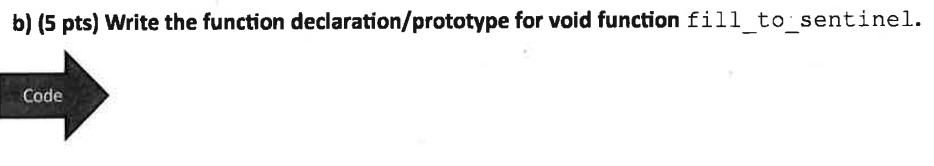 Solved B 5 Pts Write The Function Declaration Prototype